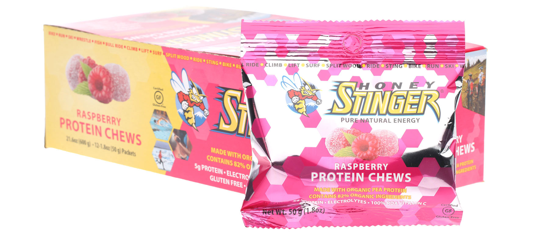 Honey Stinger Protein Chews Box of 12 Excel Sports | Shop Online From ...