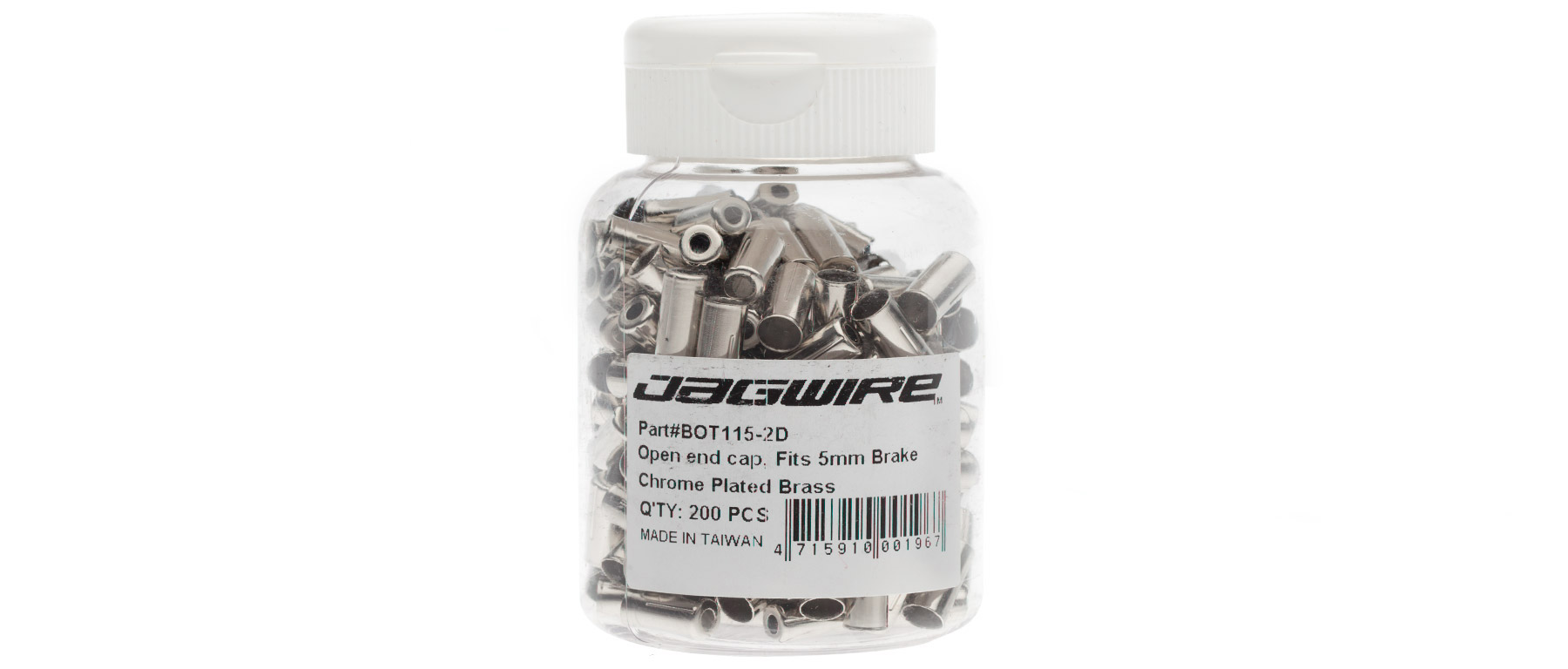 Jagwire Cable Ferrules 5mm 200 Count Bottle Excel Sports | Shop Online ...